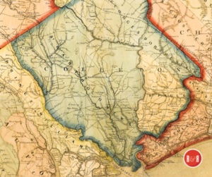 COLTON'S 1854 MAP OF COLLETON COUNTY - Colleton County