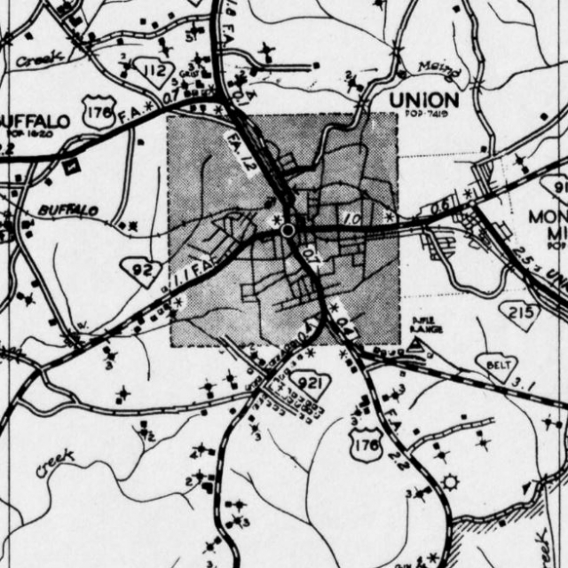 UNION COUNTY - Old SCDOT MAPS - Union County
